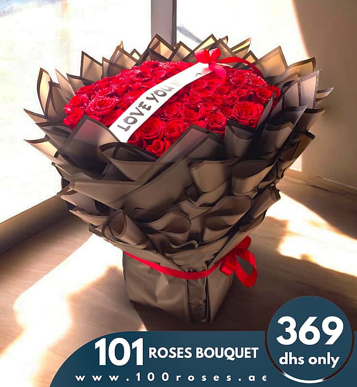 100 Roses | Flower Delivery in Dubai, Sharjah & Ajman | Same Day ...